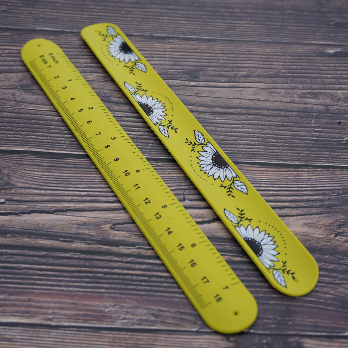 Sunflower Slap Bracelet Ruler | Hypnotic Yarn